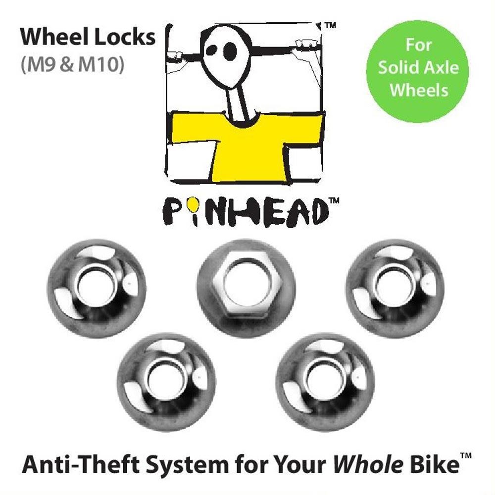 Pinhead Solid Axle Wheel Locks Pair | Tredz Bikes