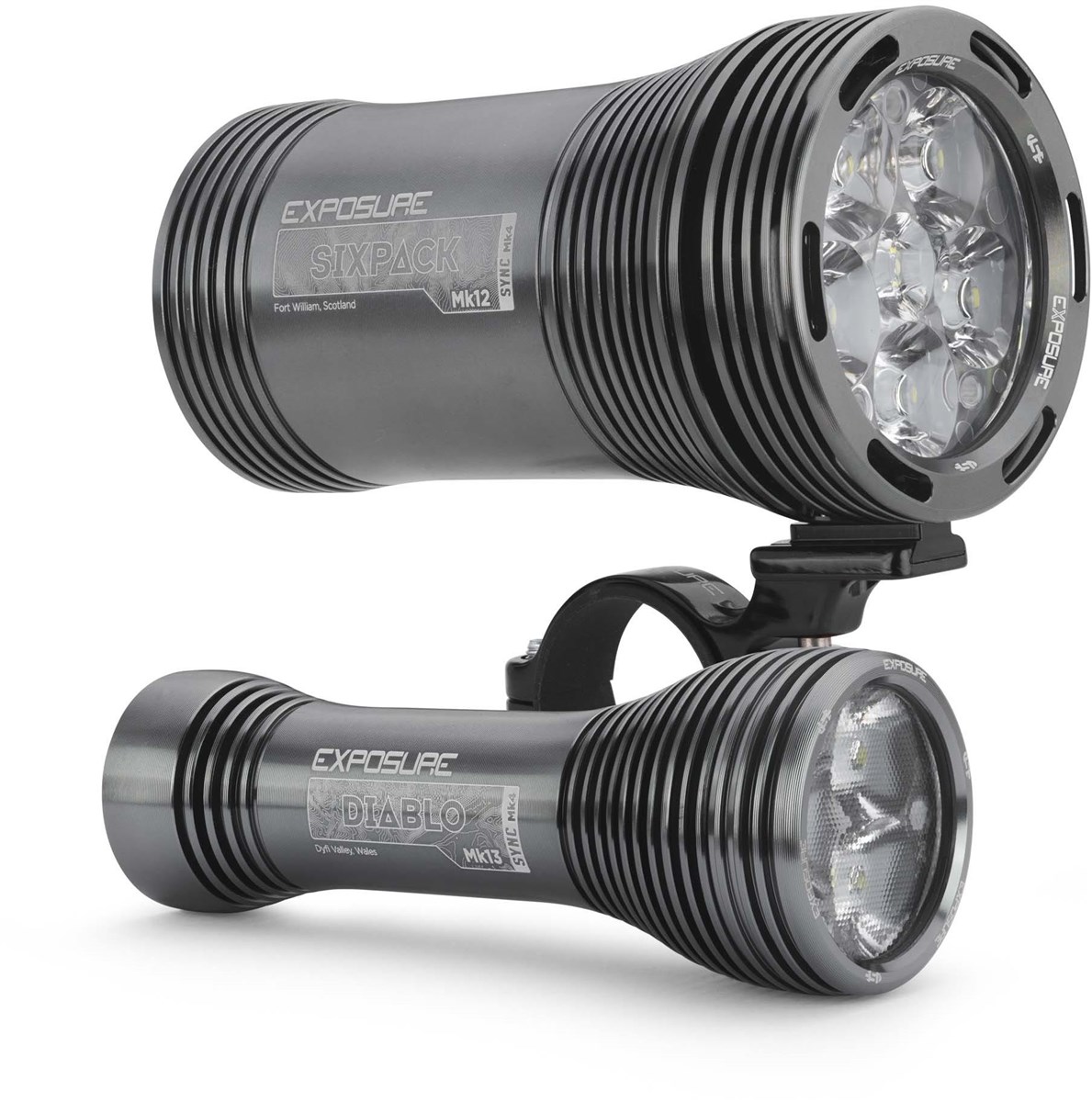 Exposure Six Pack Sync Mk4 and Diablo Sync Mk4 Front Light Pack with BT ...