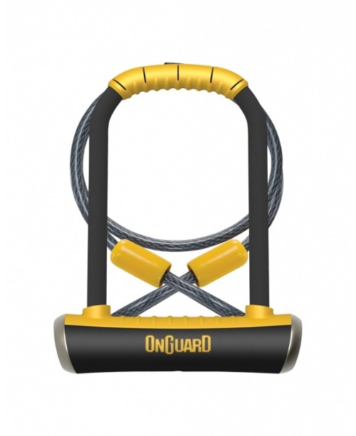 OnGuard Pitbull DT Shackle U-Lock Plus Cable - Diamond Sold Secure ...