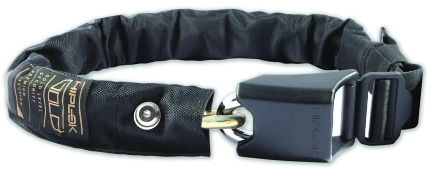 HipLok Gold Wearable Chain Lock - Gold Sold Secure | Tredz Bikes