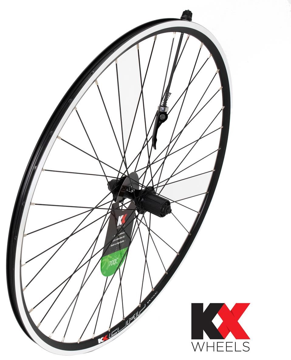 KX Wheels Road Doublewall Q/R Cassette Rim Brake Rear 700c Wheel ...